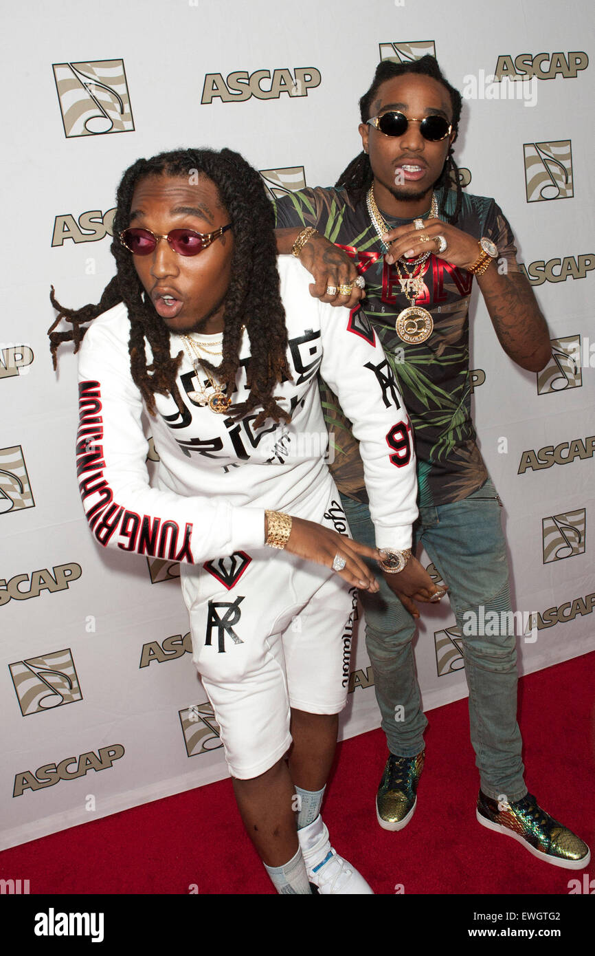 Los Angeles, California, USA. 25th June, 2015. Migos attends ASCAP ...