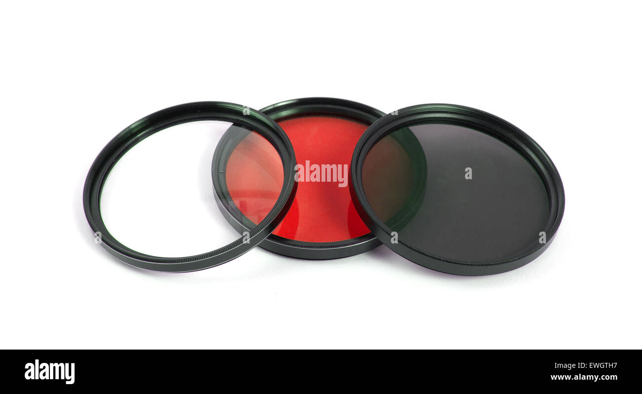 Photo filters isolated on a white background Stock Photo - Alamy