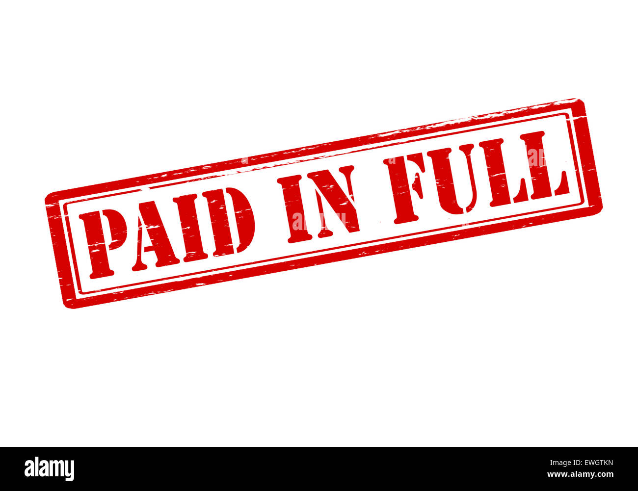 Paid in full stamp hi-res stock photography and images - Alamy