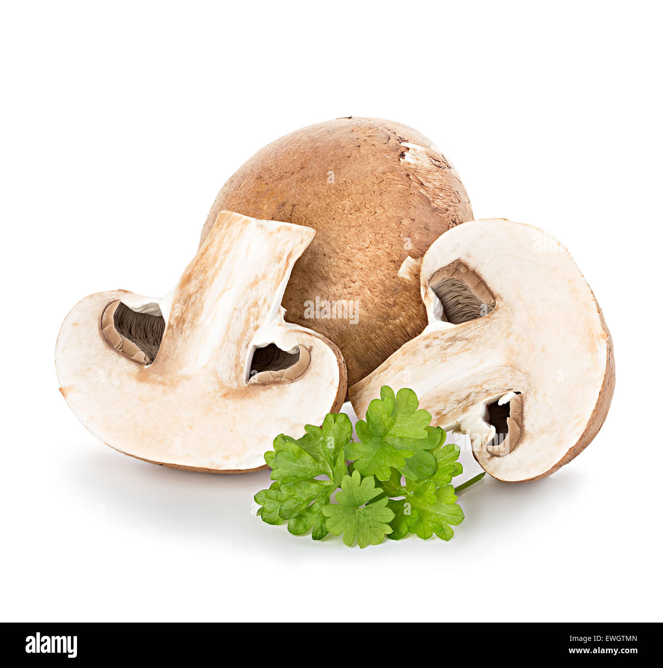 Brown champignons mushrooms Stock Photo - Alamy
