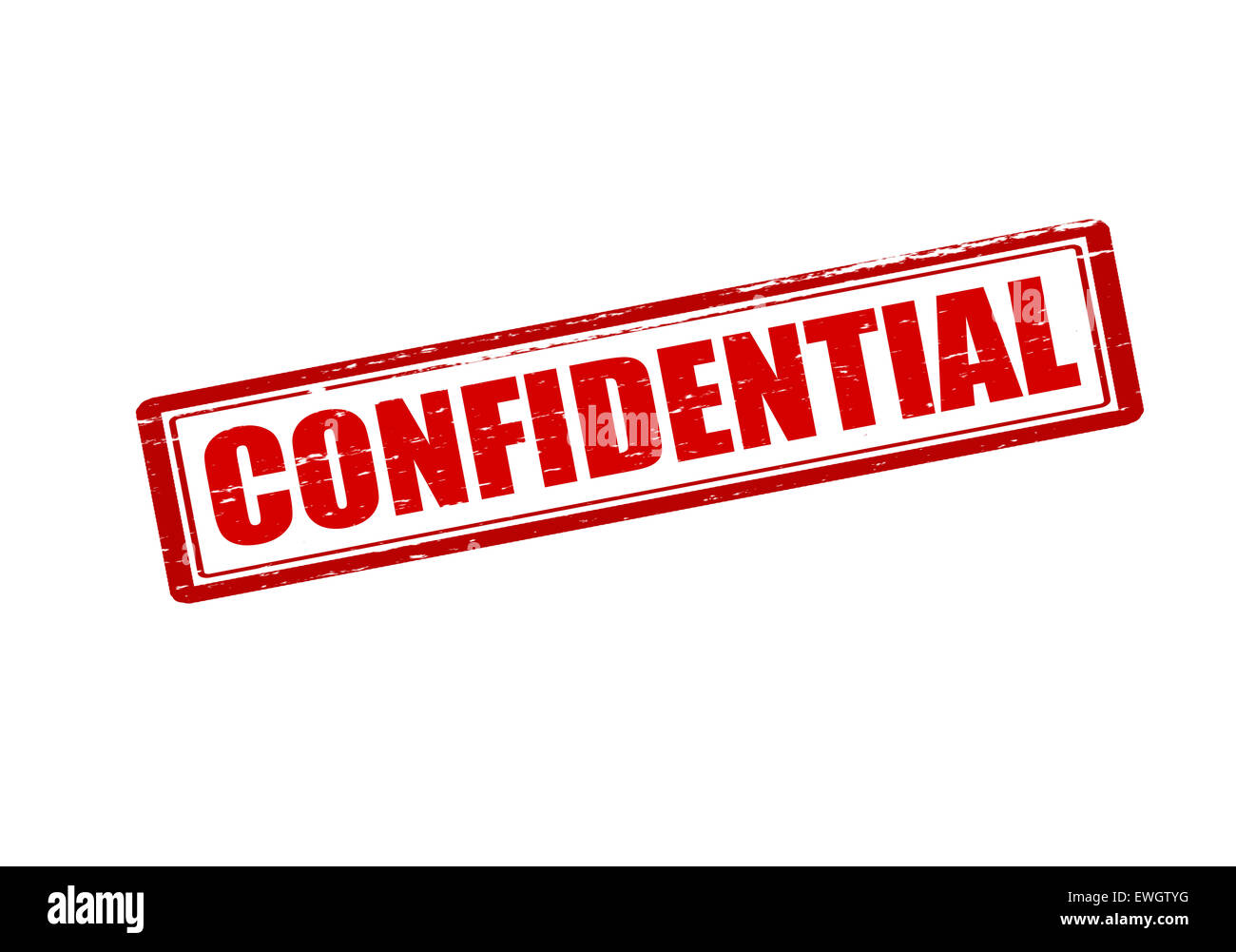Rubber stamp with word confidential inside, illustration Stock Photo ...