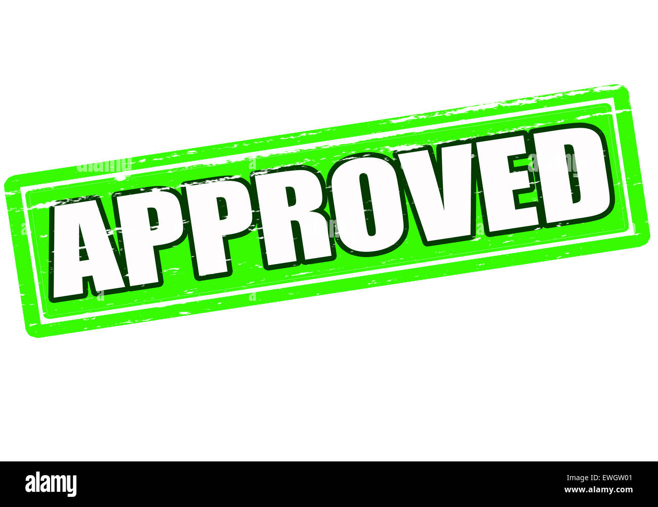 Rubber stamp with word approved inside, illustration Stock Photo - Alamy