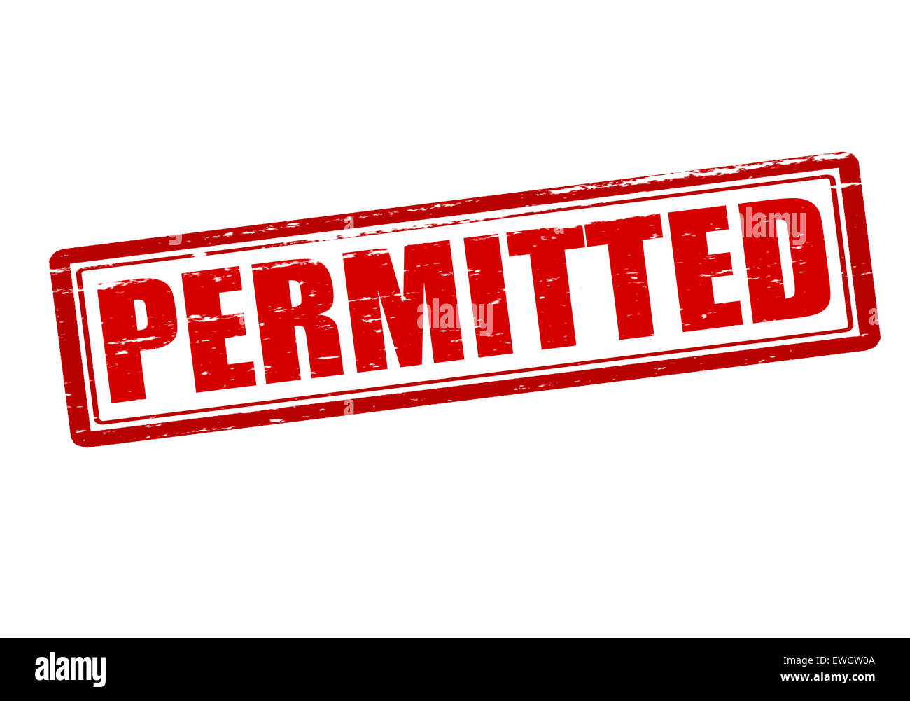 Permitted allowed Cut Out Stock Images & Pictures - Alamy