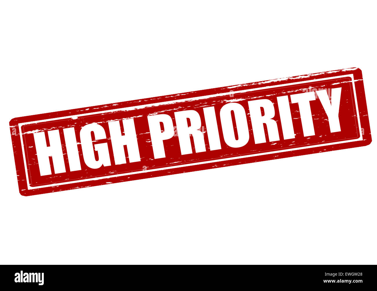 Rubber stamp with text high priority inside, illustration Stock Photo ...