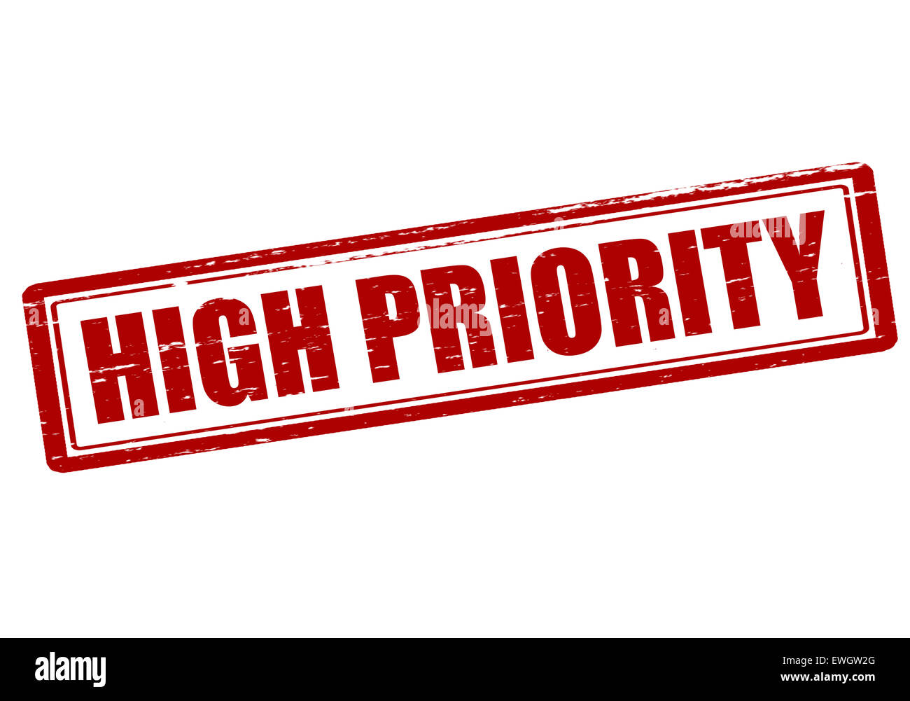 Rubber stamp with text high priority inside, illustration Stock Photo ...