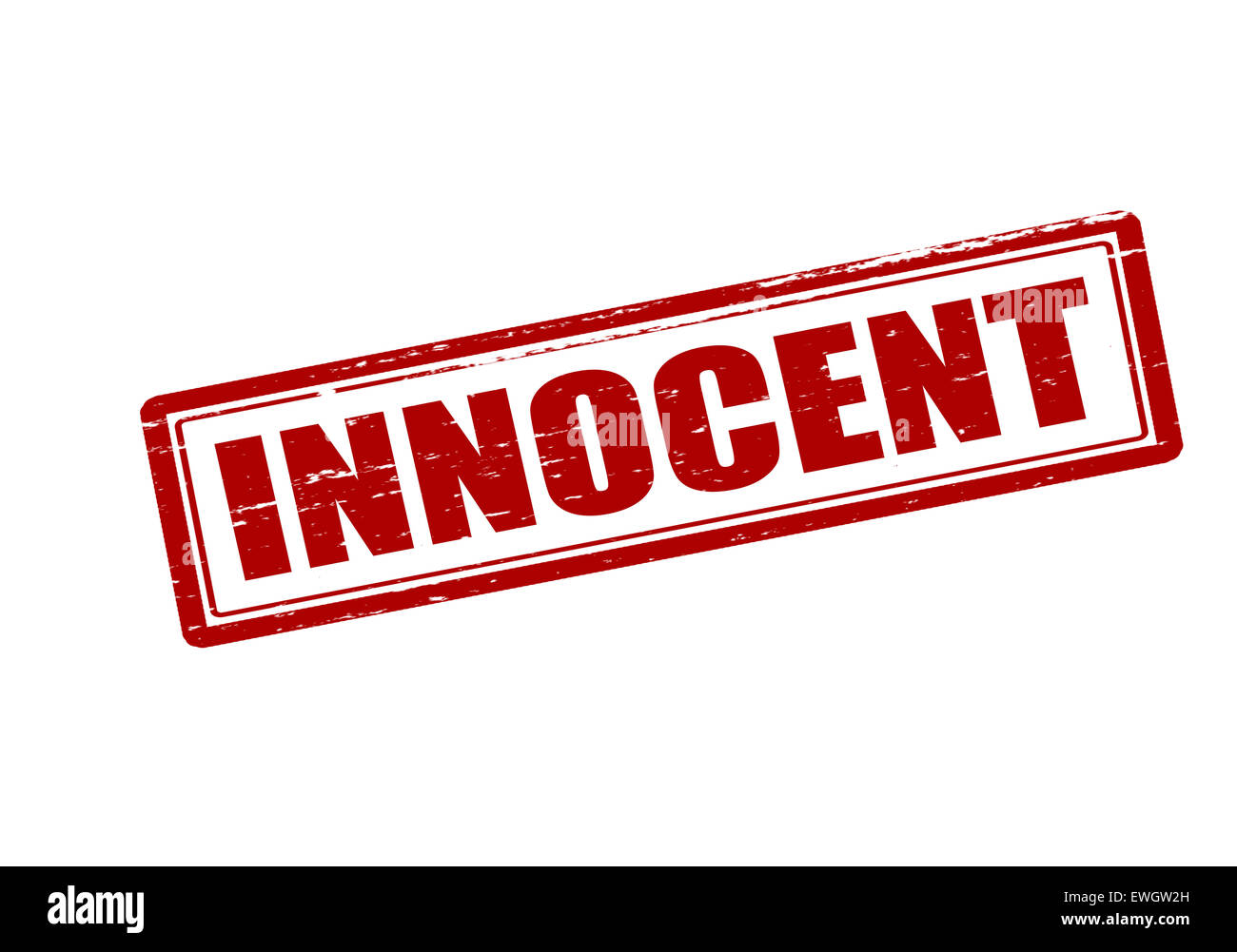 Rubber stamp with word innocent inside, illustration Stock Photo - Alamy