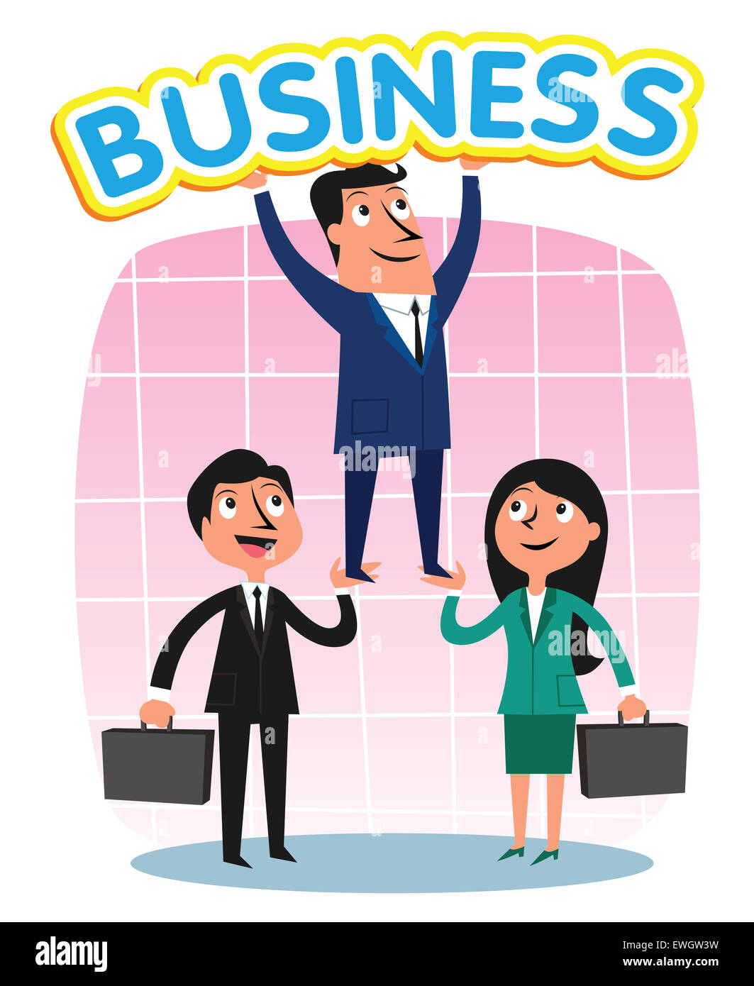 Colleague image Cut Out Stock Images & Pictures - Alamy