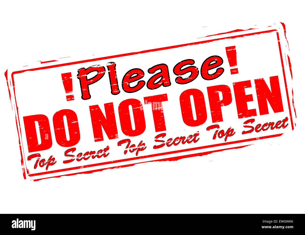 Rubber stamp with text please do not open inside, illustration Stock ...