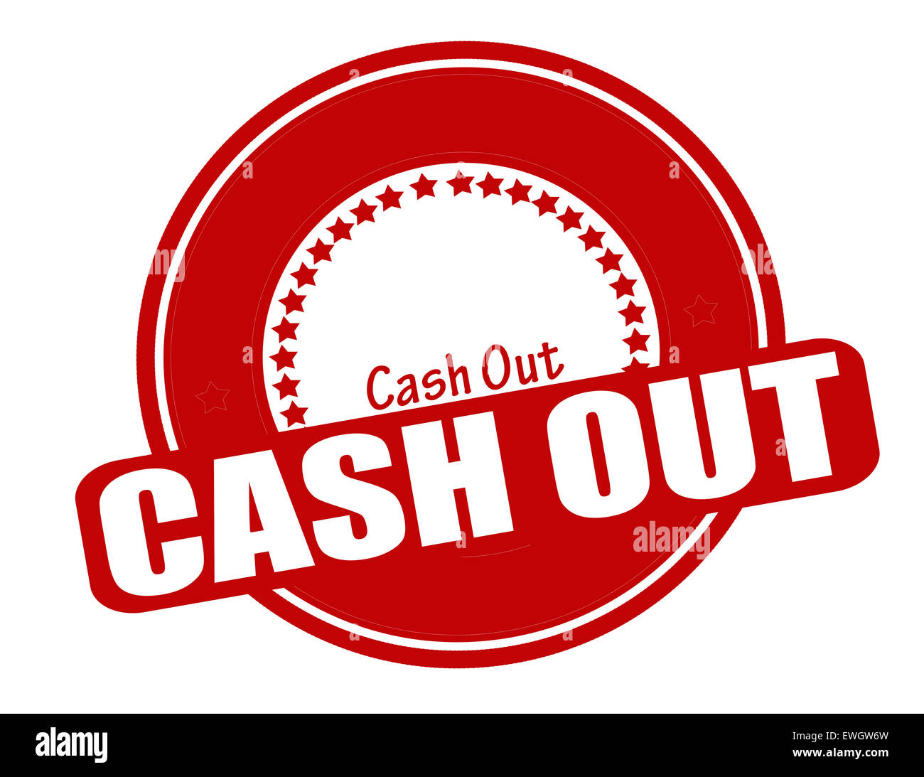 Rubber stamp with text cash out inside, illustration Stock Photo - Alamy