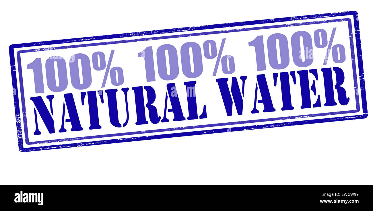 Rubber stamp with text natural water inside, illustration Stock Photo ...