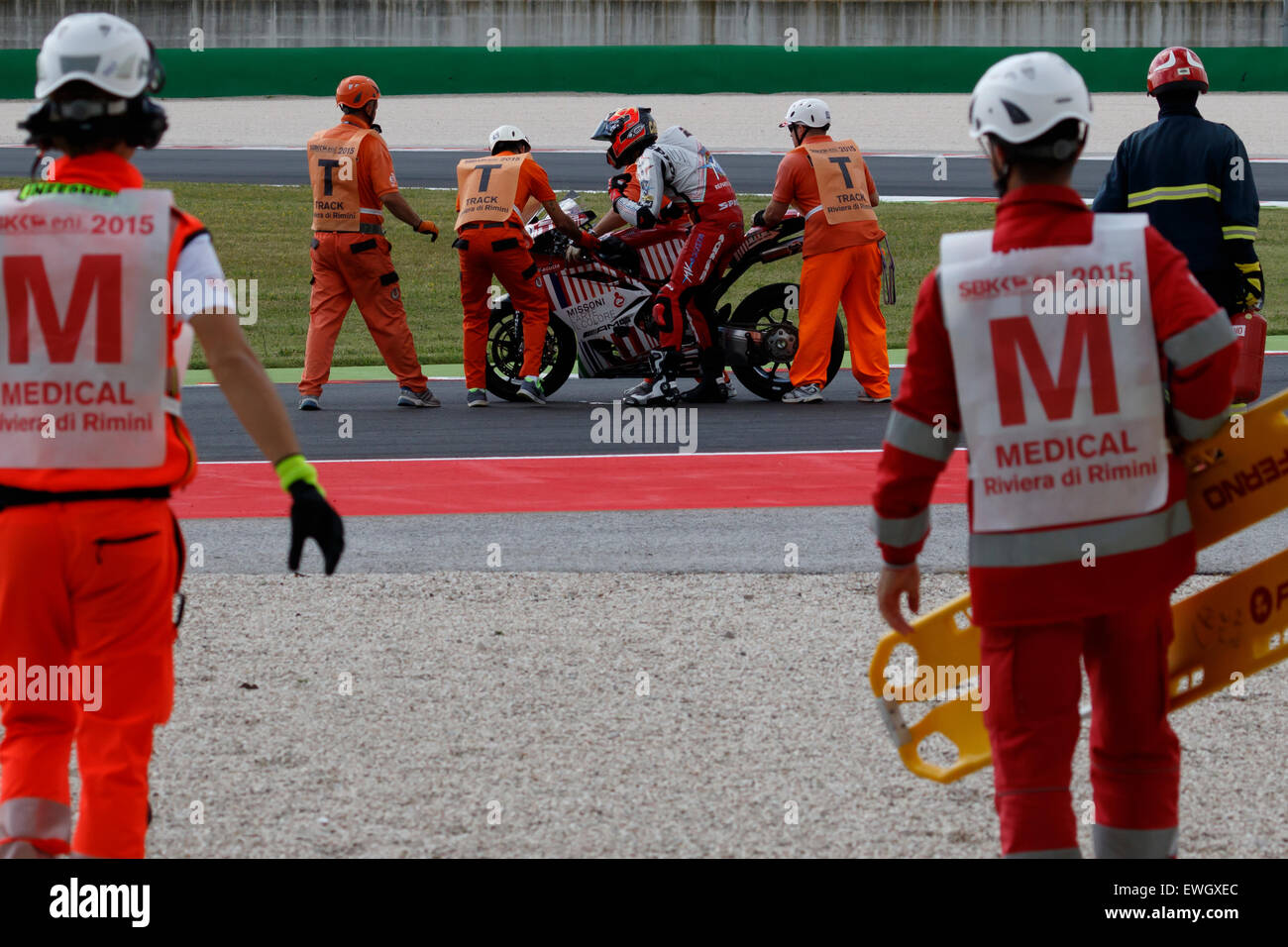 Misano Adriatico, Italy - June 20: MV Agusta F4 RR of MV Agusta Reparto ...