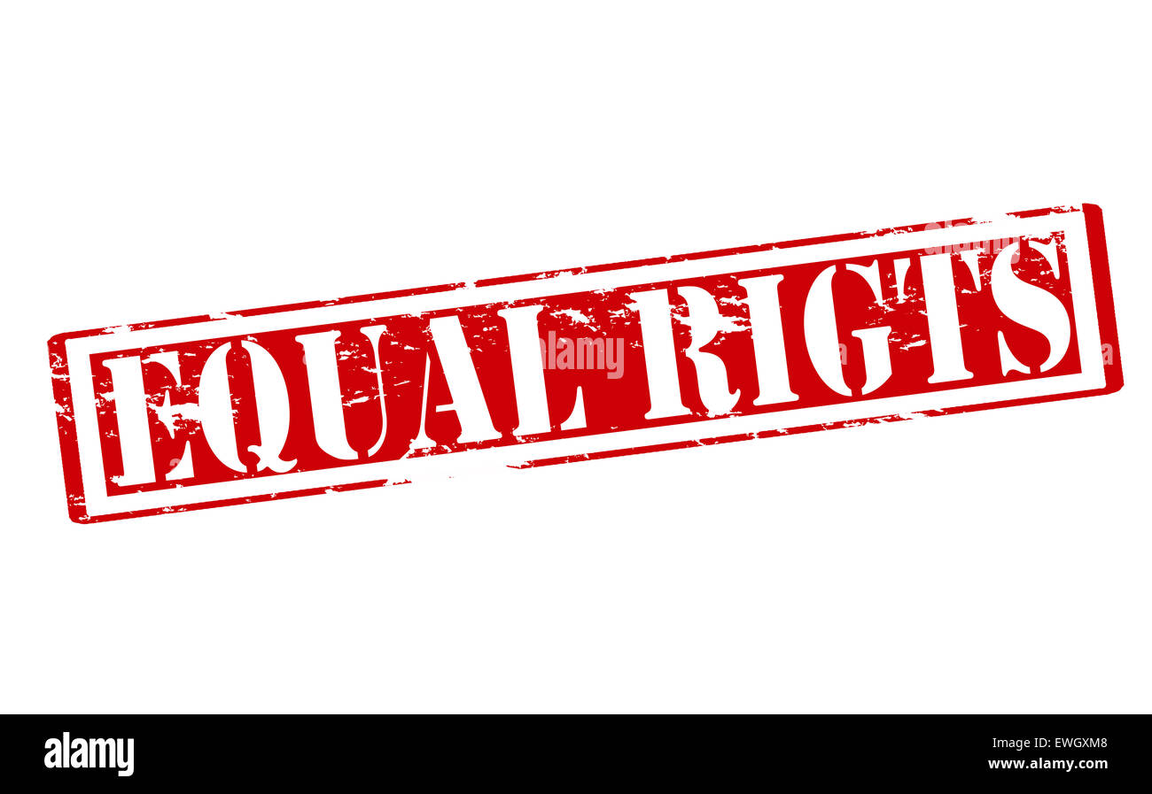 Rubber stamp with text equal rights inside, illustration Stock Photo ...