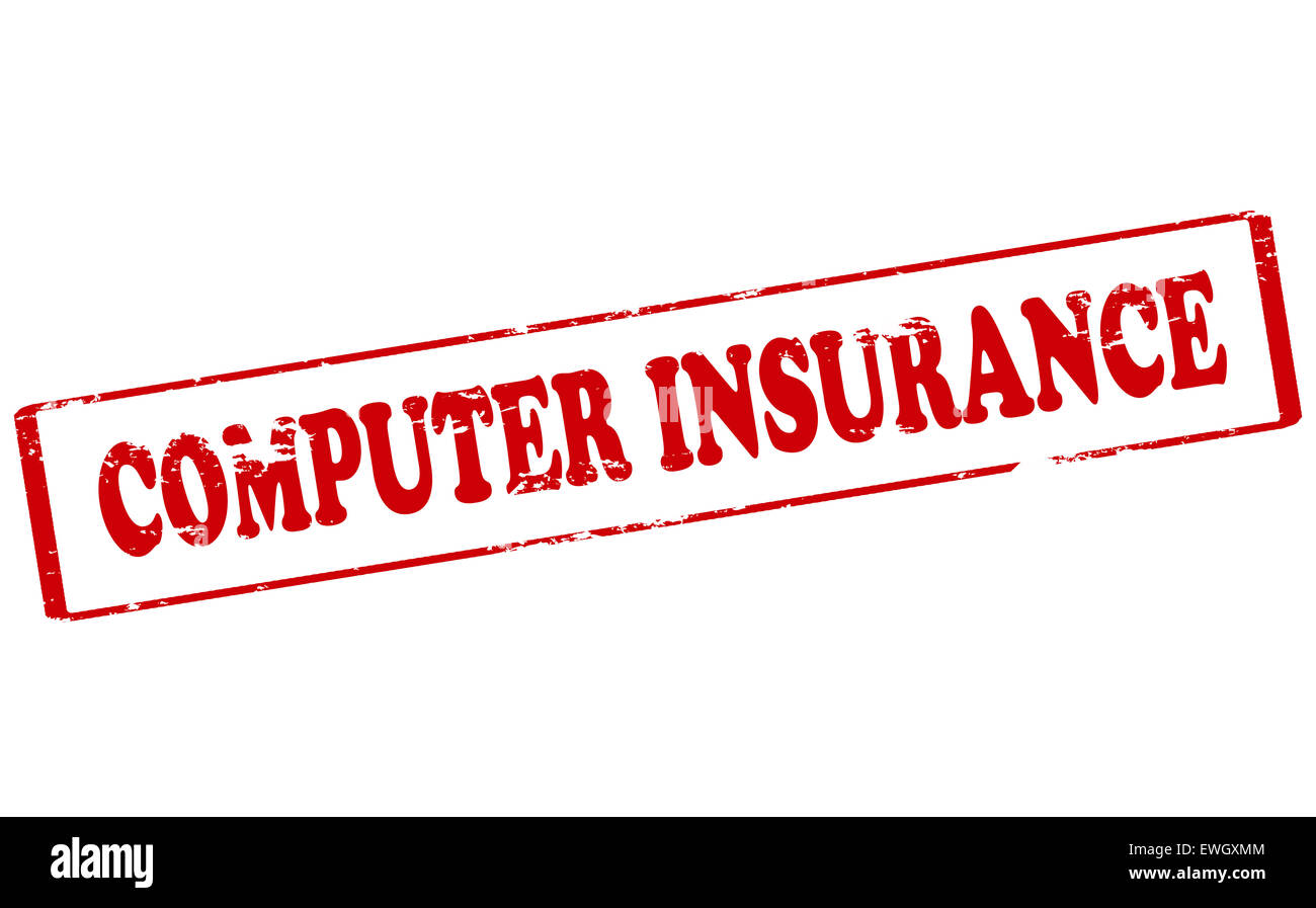 Rubber stamp with text computer insurance inside, illustration Stock ...