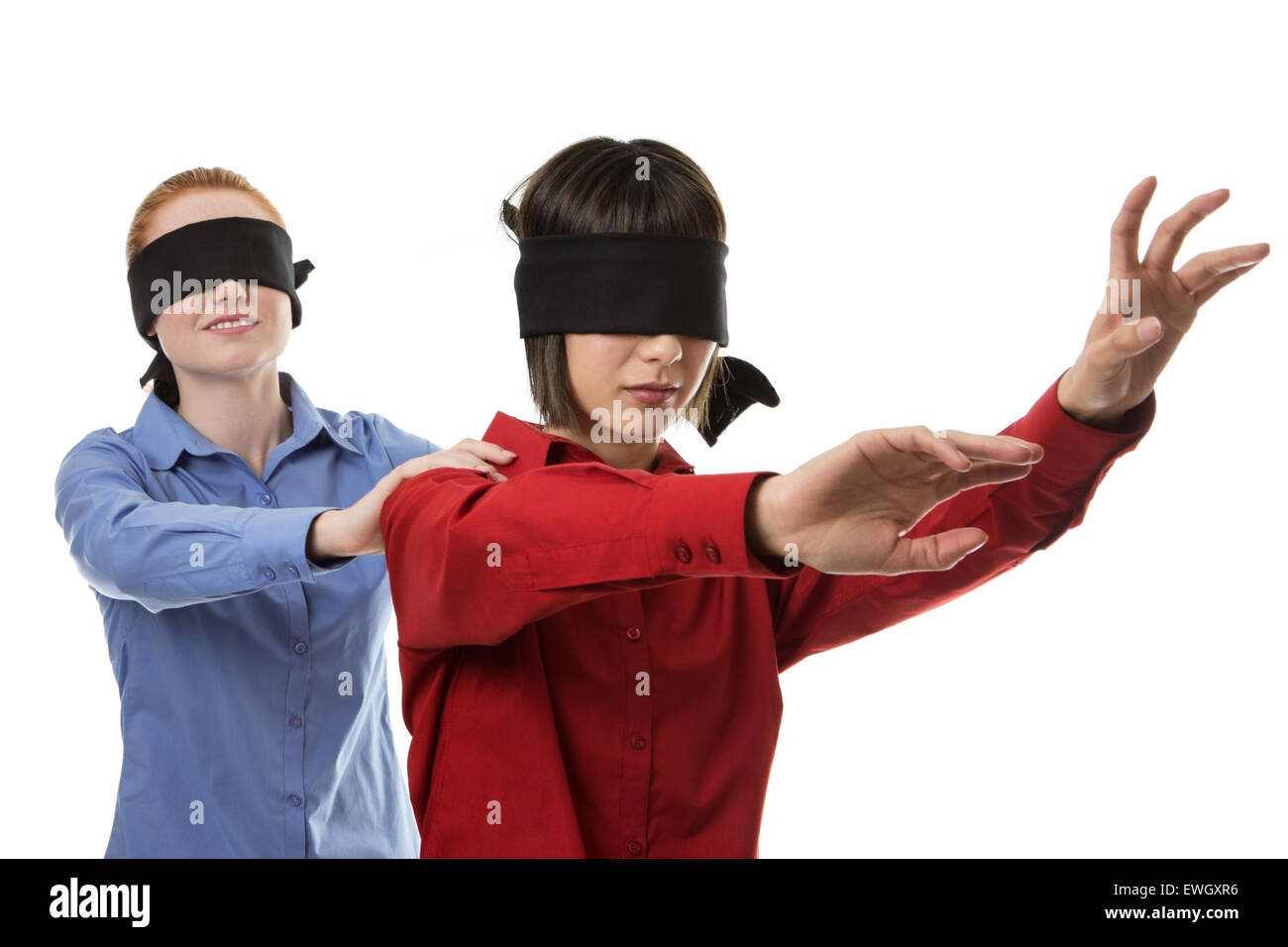 Blind folded lost hi-res stock photography and images - Alamy