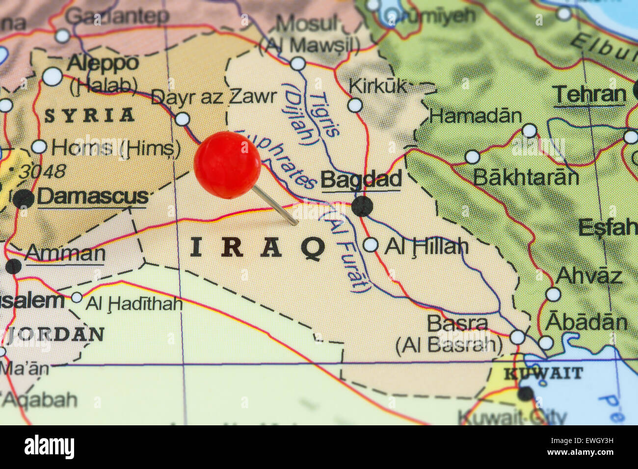 Map of iraq hi-res stock photography and images - Alamy