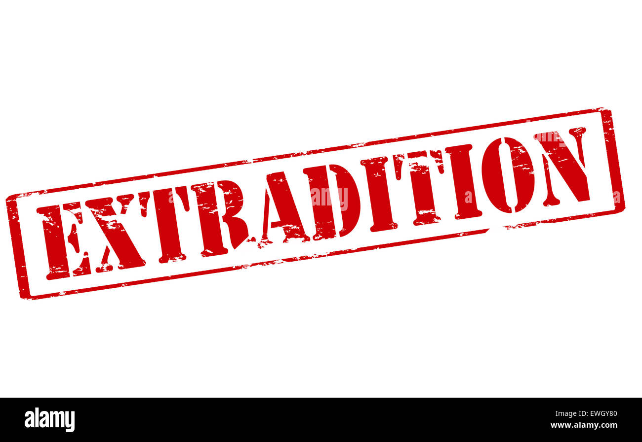 Rubber stamp with word extradition inside, vector illustration Stock ...