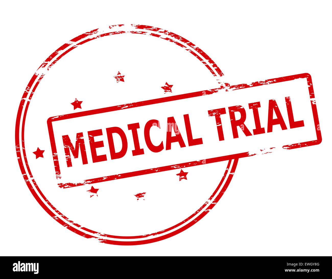 Rubber stamp with text medical trial inside, vector illustration Stock ...