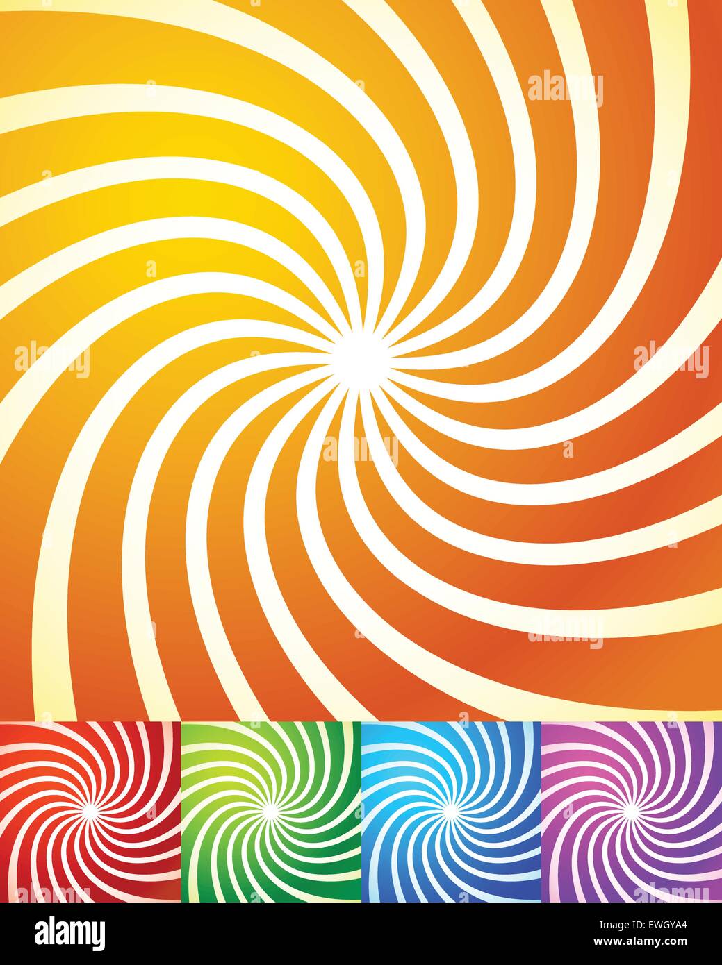 Colorful swirling shapes abstract background set. Vector Stock Vector ...