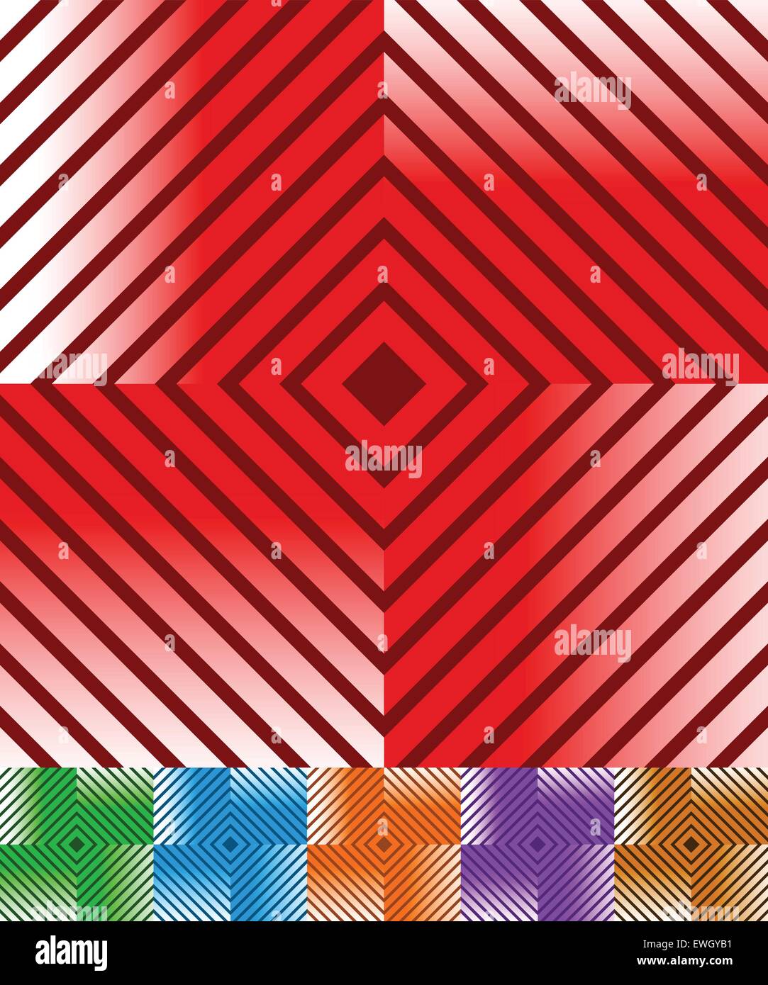 Abstract square pattern with gradient fills on edges Stock Vector Image ...
