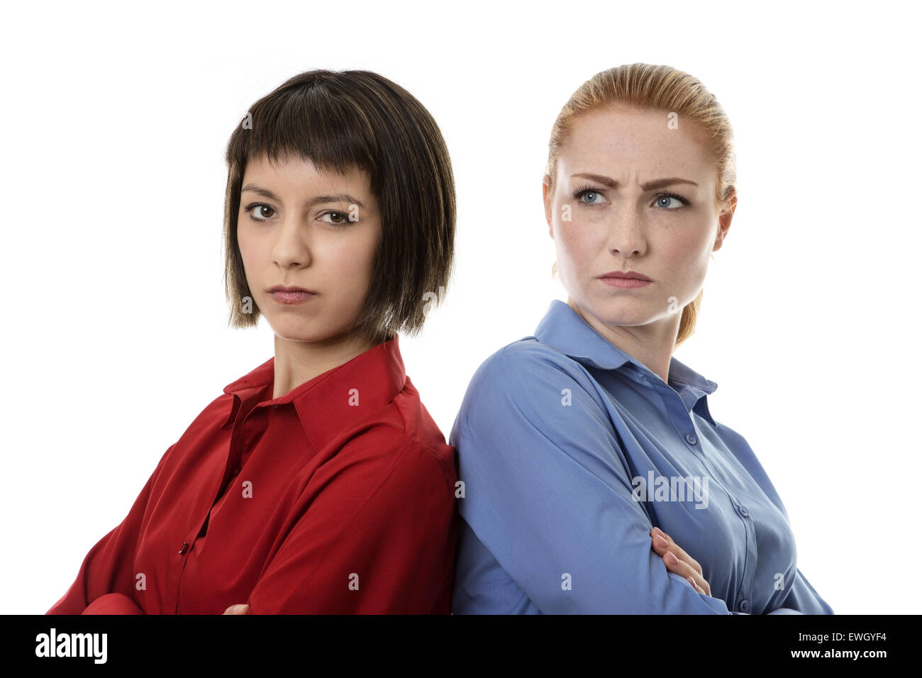 two business woman not looking like good work colleagues Stock Photo ...