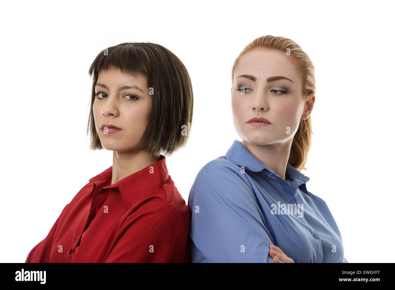 two business woman not looking like good work colleagues Stock Photo ...