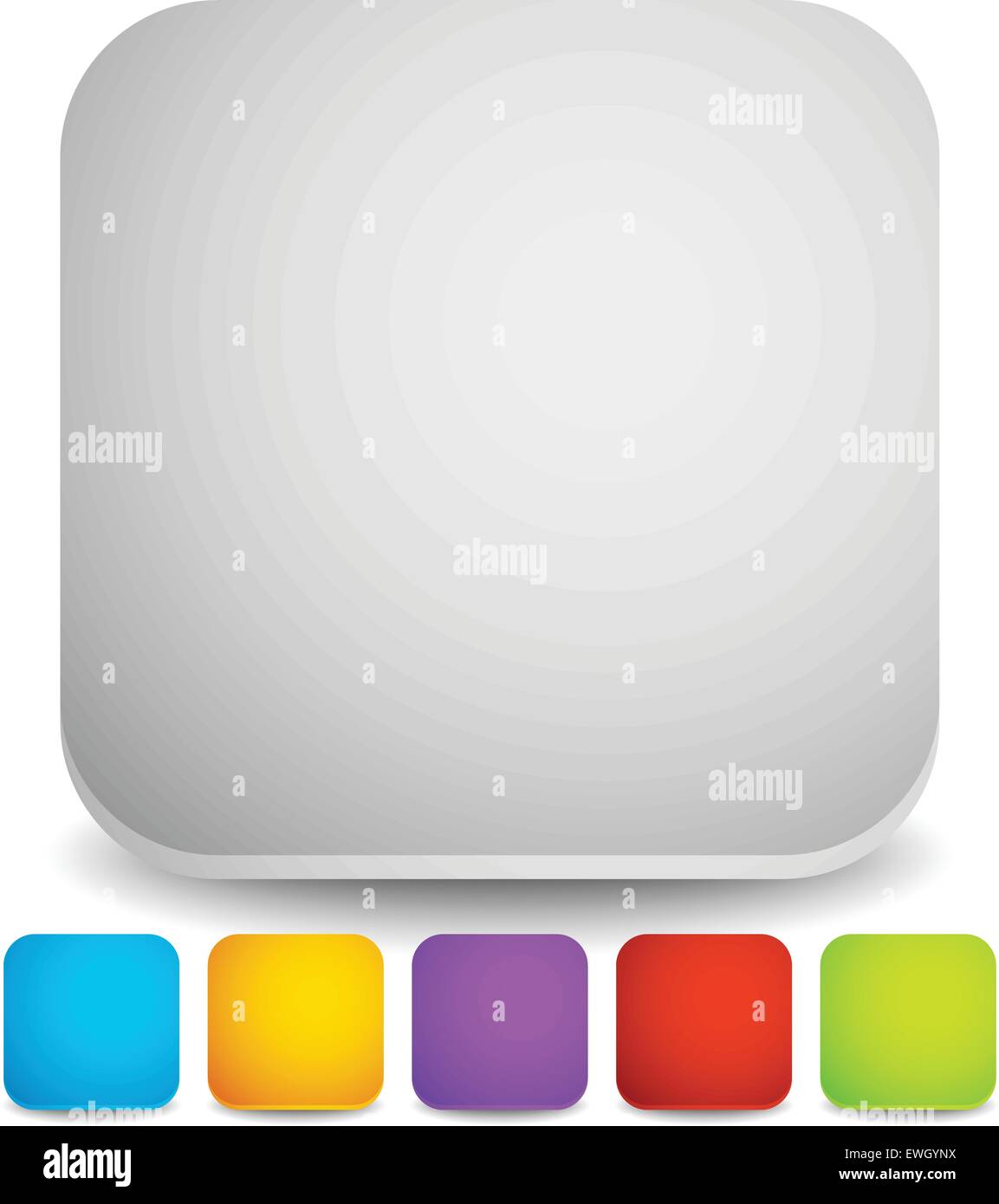 Squares with rounded corners. Empty backgrounds, icons, button, vector ...