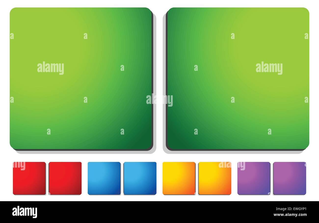 Blank rounded squares. Various colors included. Vector Stock Vector ...