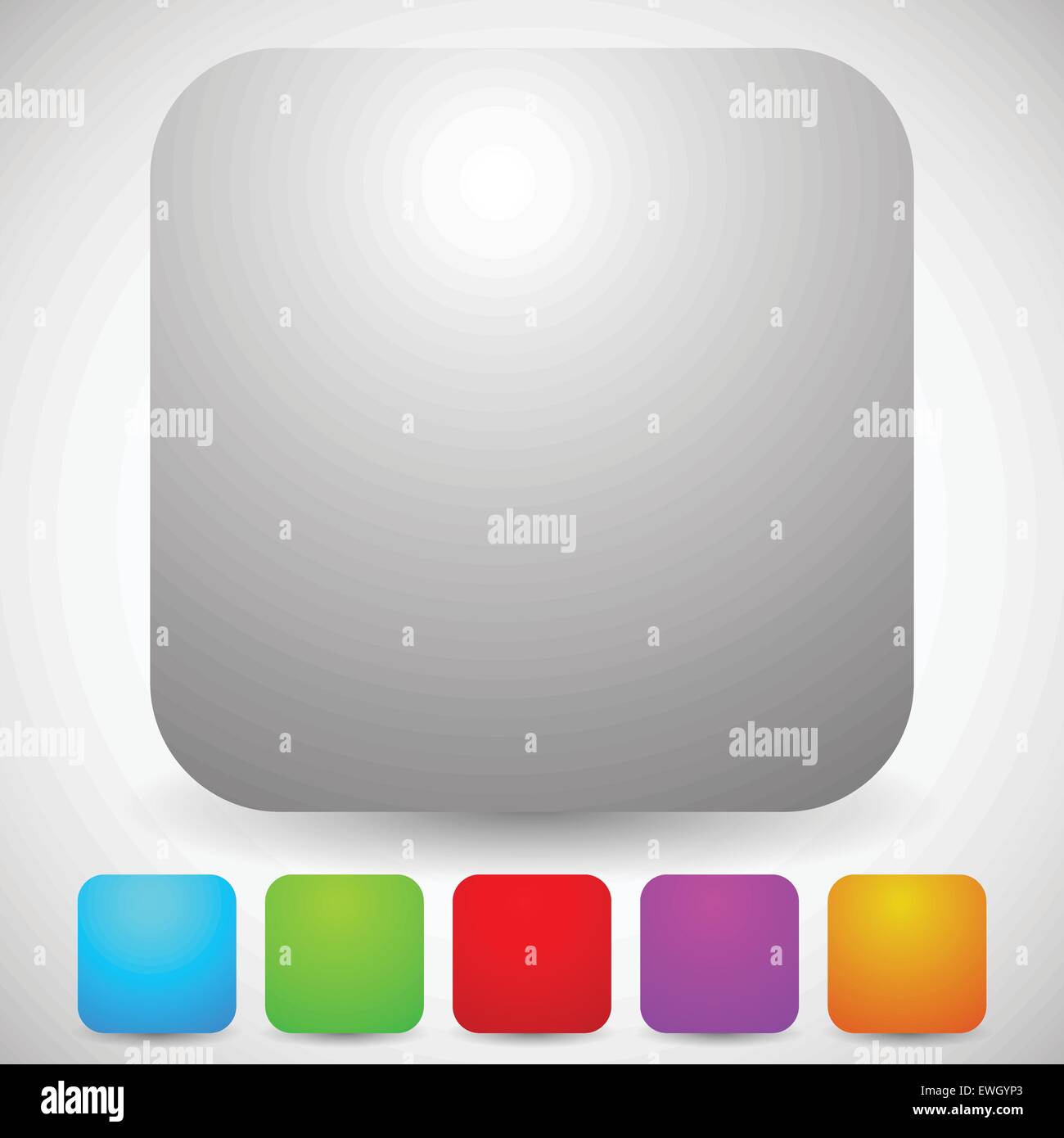 Blank rounded squares. Various colors included. Vector Stock Vector ...