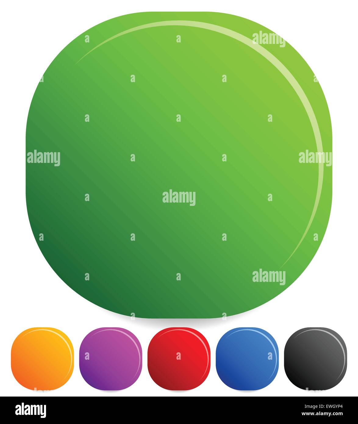 Blank rounded squares. Various colors included. Vector Stock Vector ...