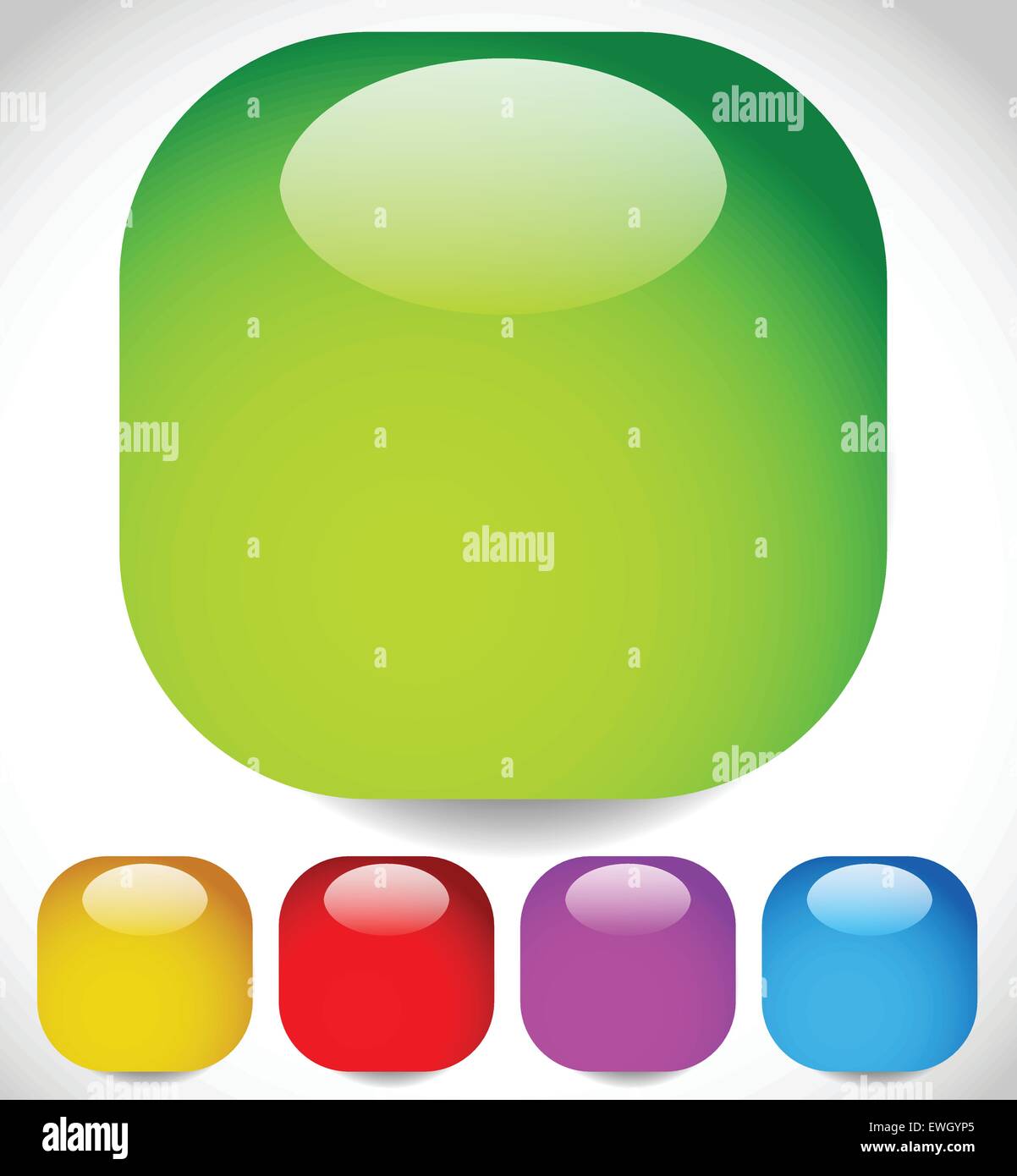 Blank rounded squares. Various colors included. Vector Stock Vector ...