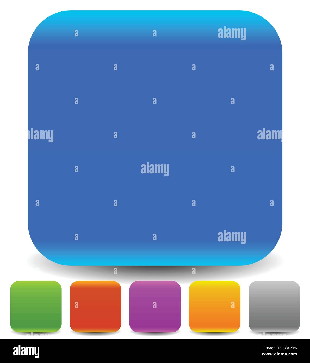 Blank rounded squares. Various colors included. Vector Stock Vector ...