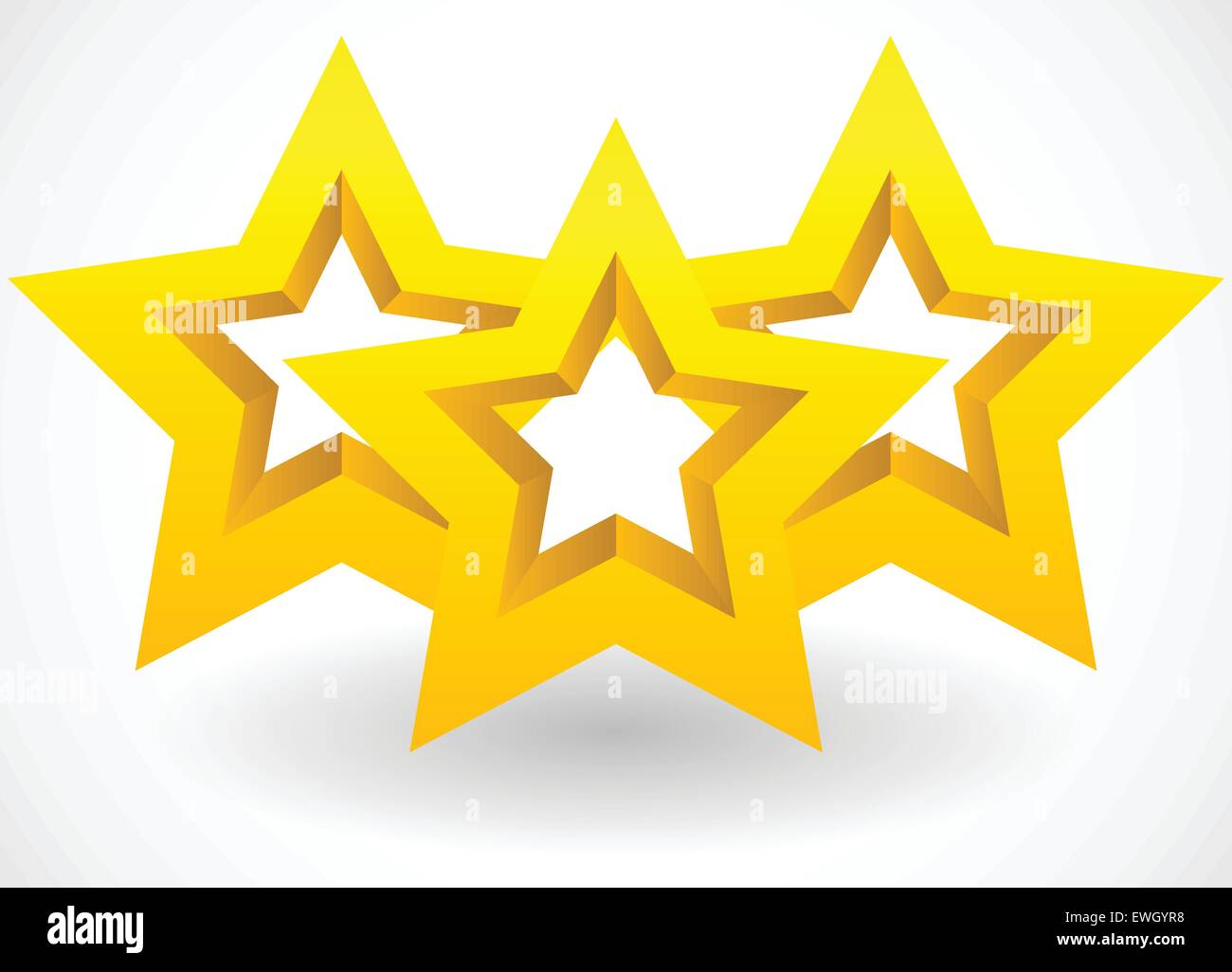 Three pointed star Stock Vector Images - Alamy