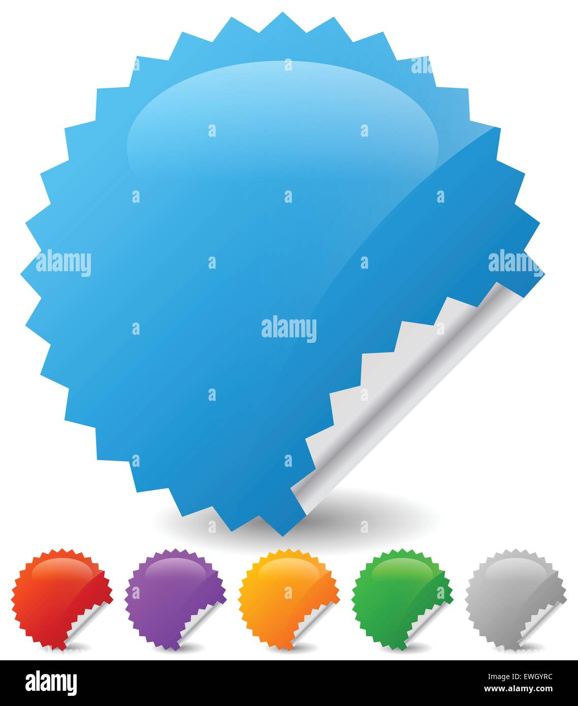 Peeling off sticker Stock Vector Images - Alamy