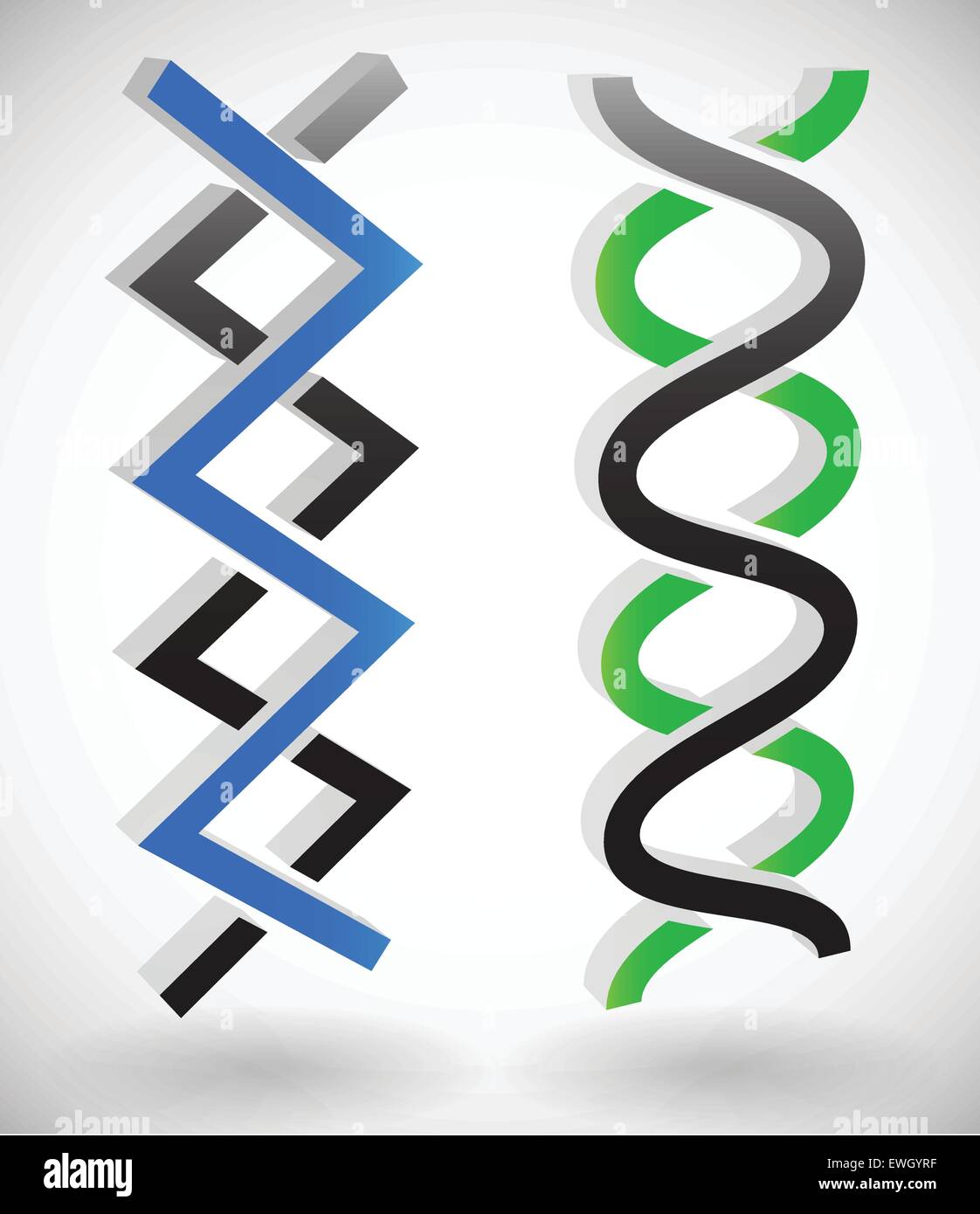 Wavy strands Stock Vector Images - Alamy