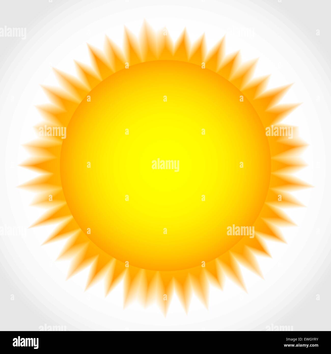 Sun graphics with transparent rays isolated on white Stock Vector Image ...