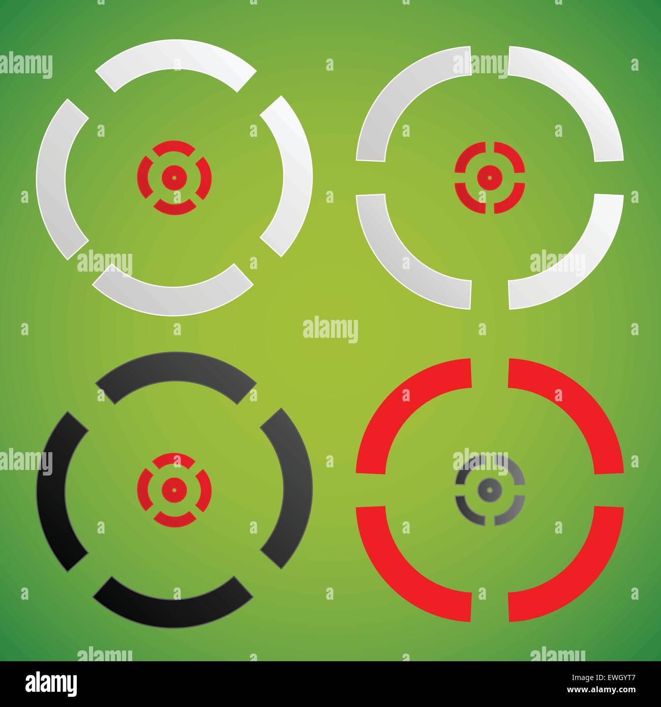 Cross hair, reticle, target mark element(s). Vector Stock Vector Image ...