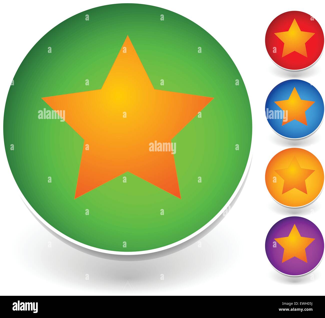 Star in a circle icon. Vector graphics Stock Vector Image & Art - Alamy