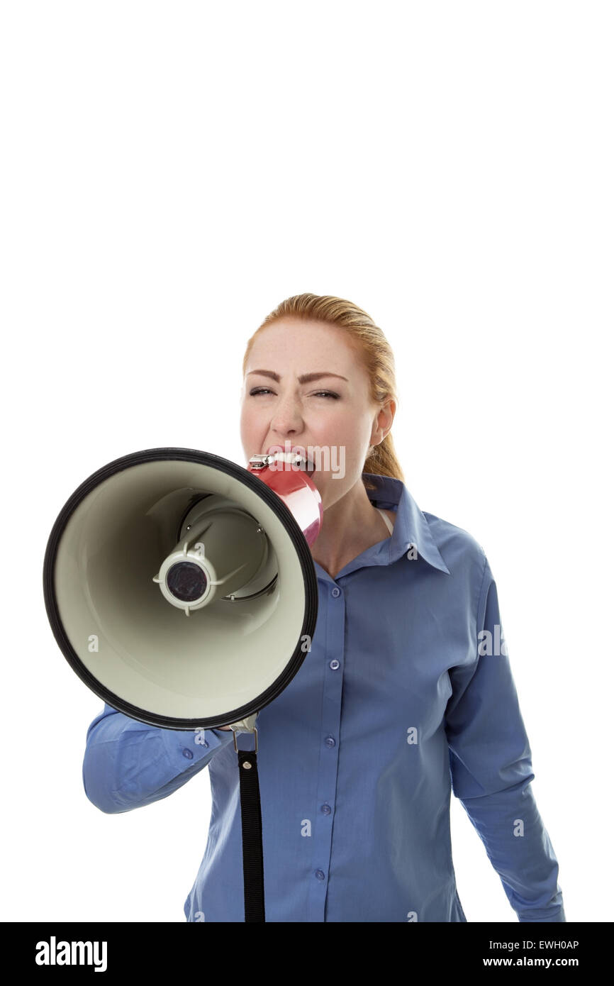 Loudspeaker person hi-res stock photography and images - Alamy