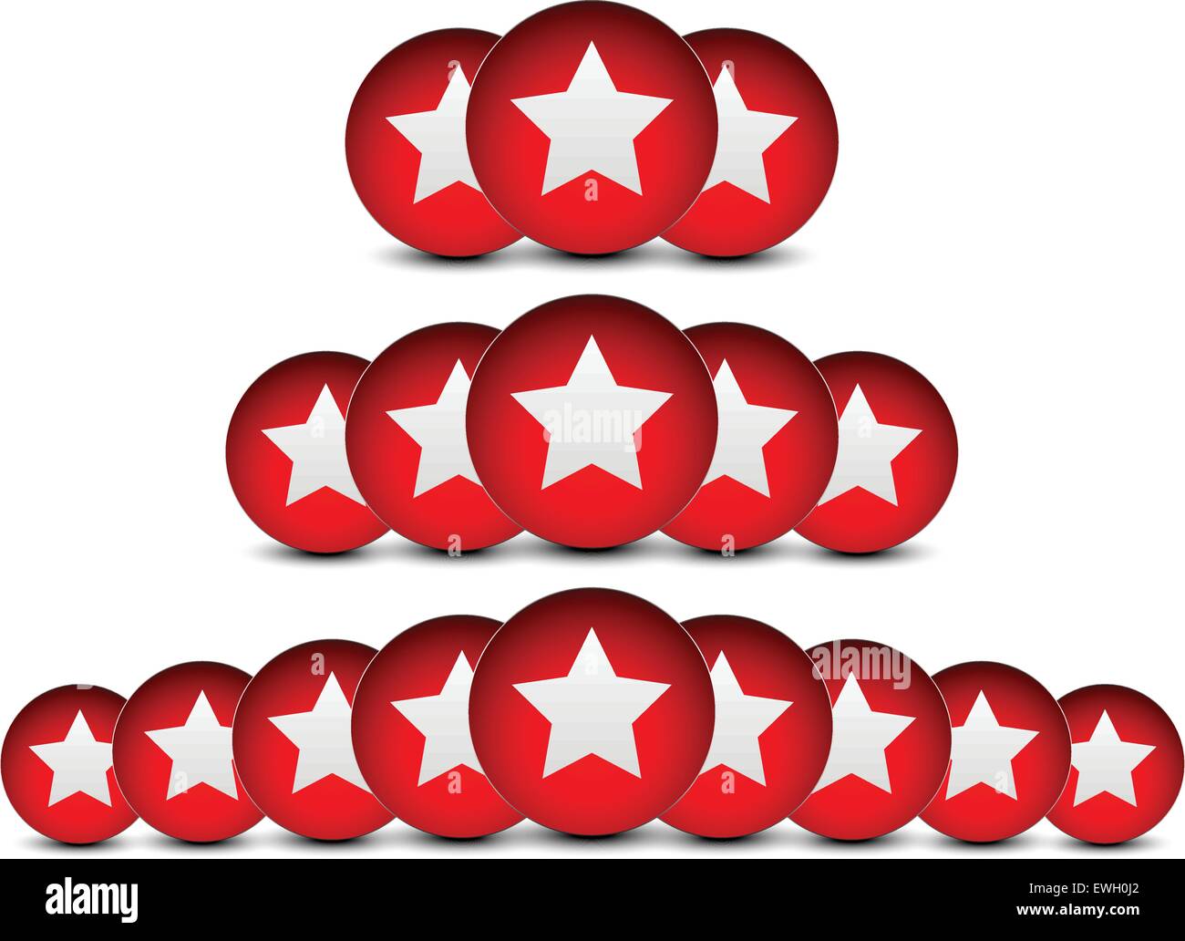 3 point star emblem Stock Vector Images - Alamy