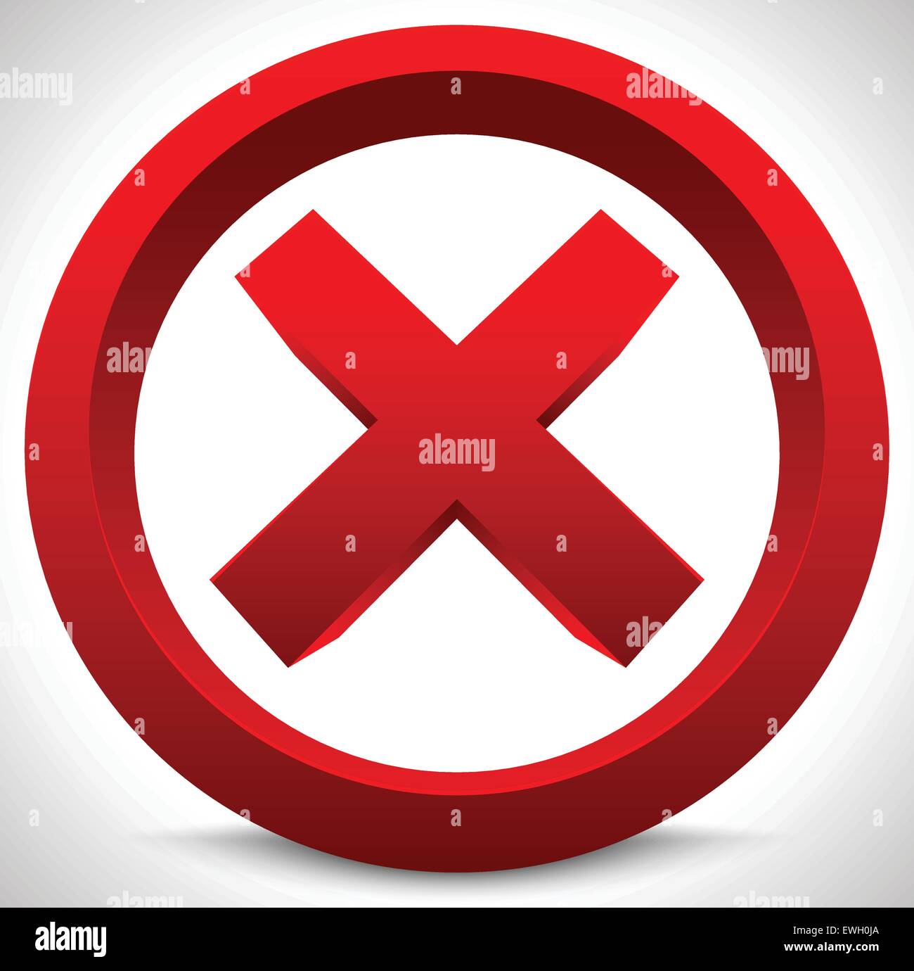 Red x button. X shape, letter, sign. Ban, quit, exit, deny, forbid ...
