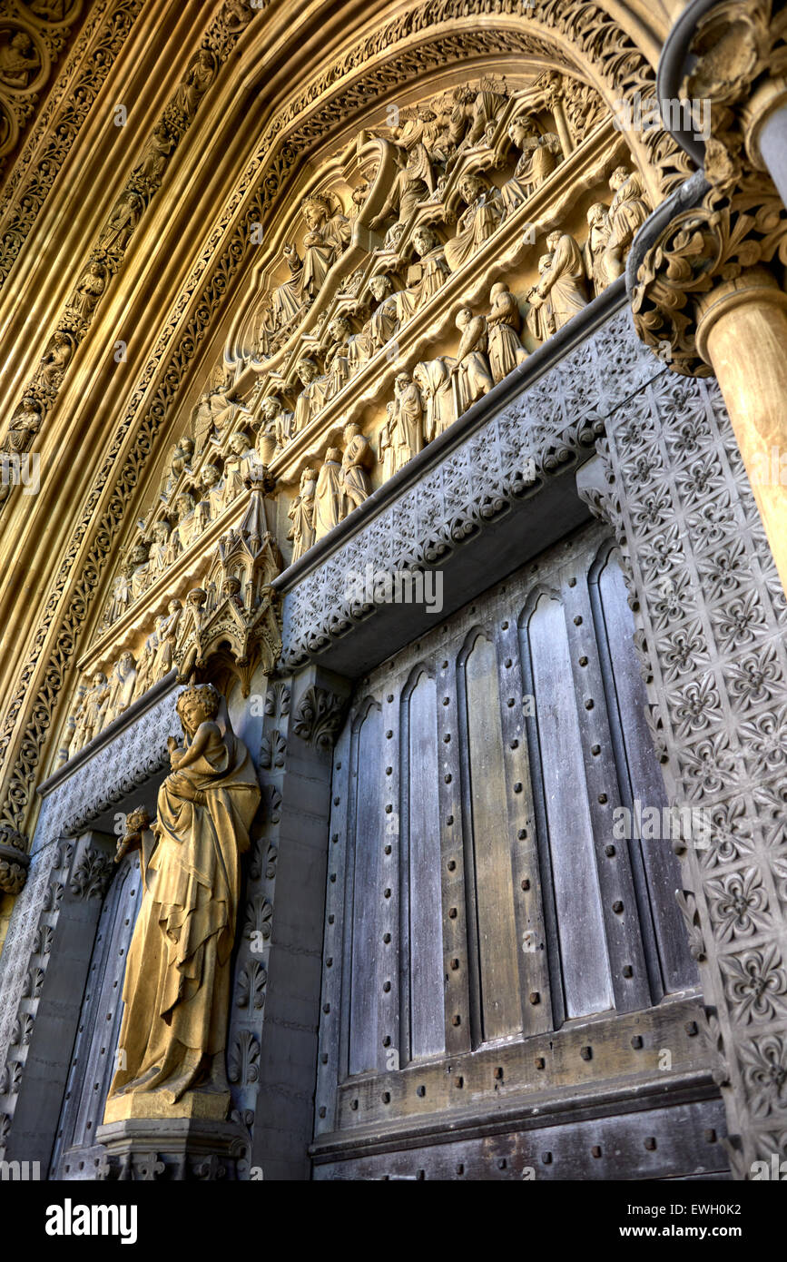 Westminster Abbey, at Westminster, is a Gothic church in the City of ...