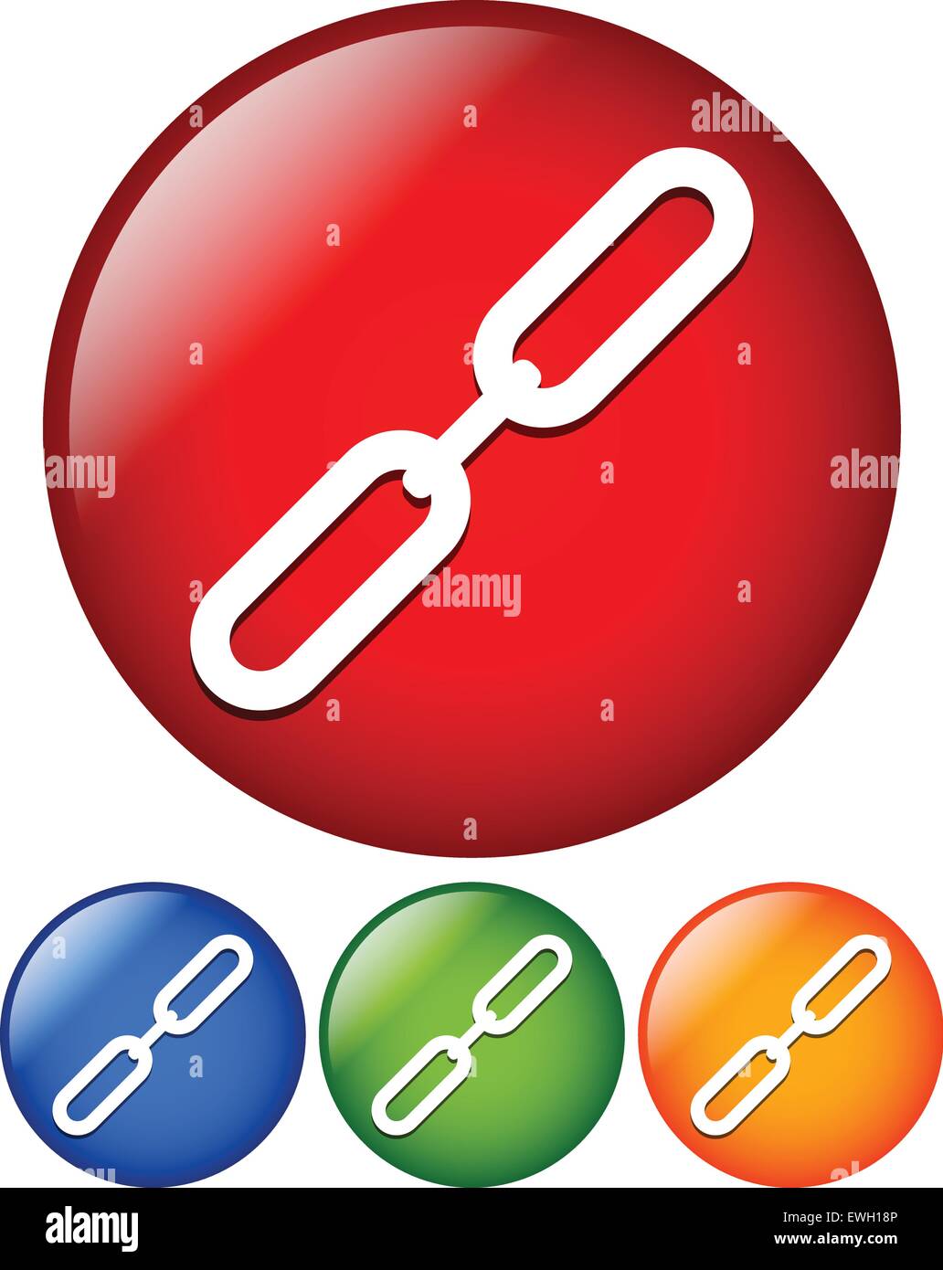 Simple link, chain link icons Stock Vector Image & Art - Alamy