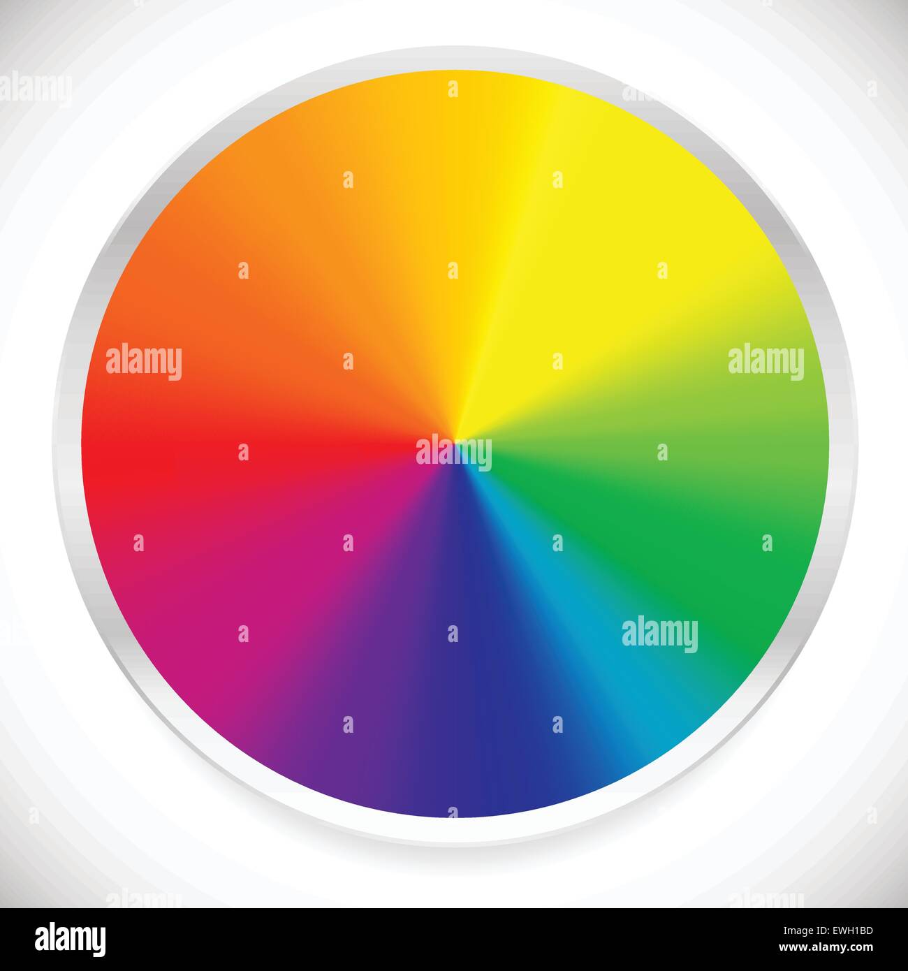 Color wheel, circular, circle color palette with vibrant, vivid colors ...