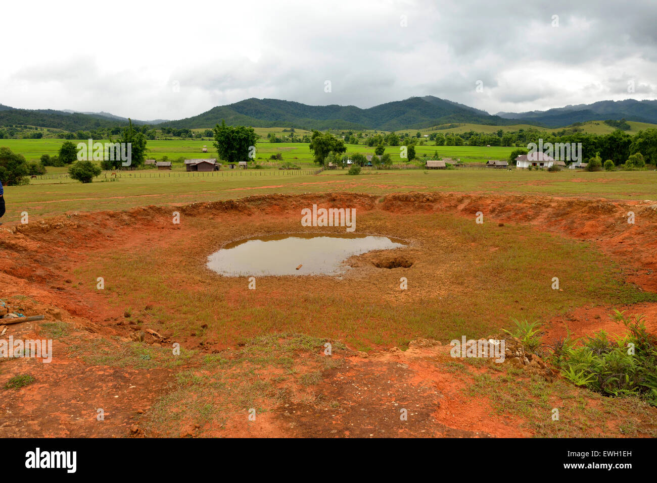 Traces of Vietnam War Bombshell Stock Photo - Alamy
