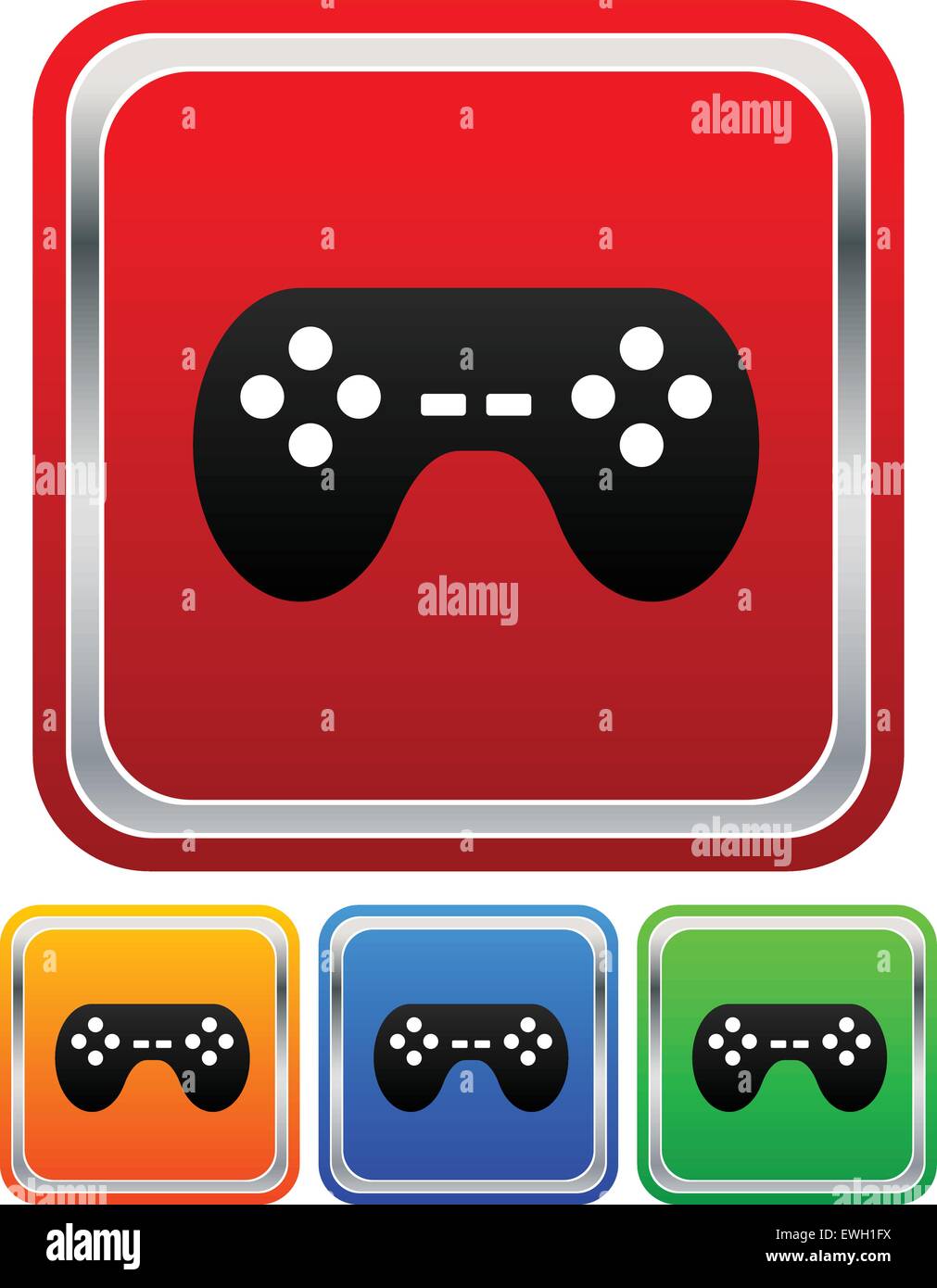 Illustration of game controllers, remotes. Pc, console gaming Stock ...