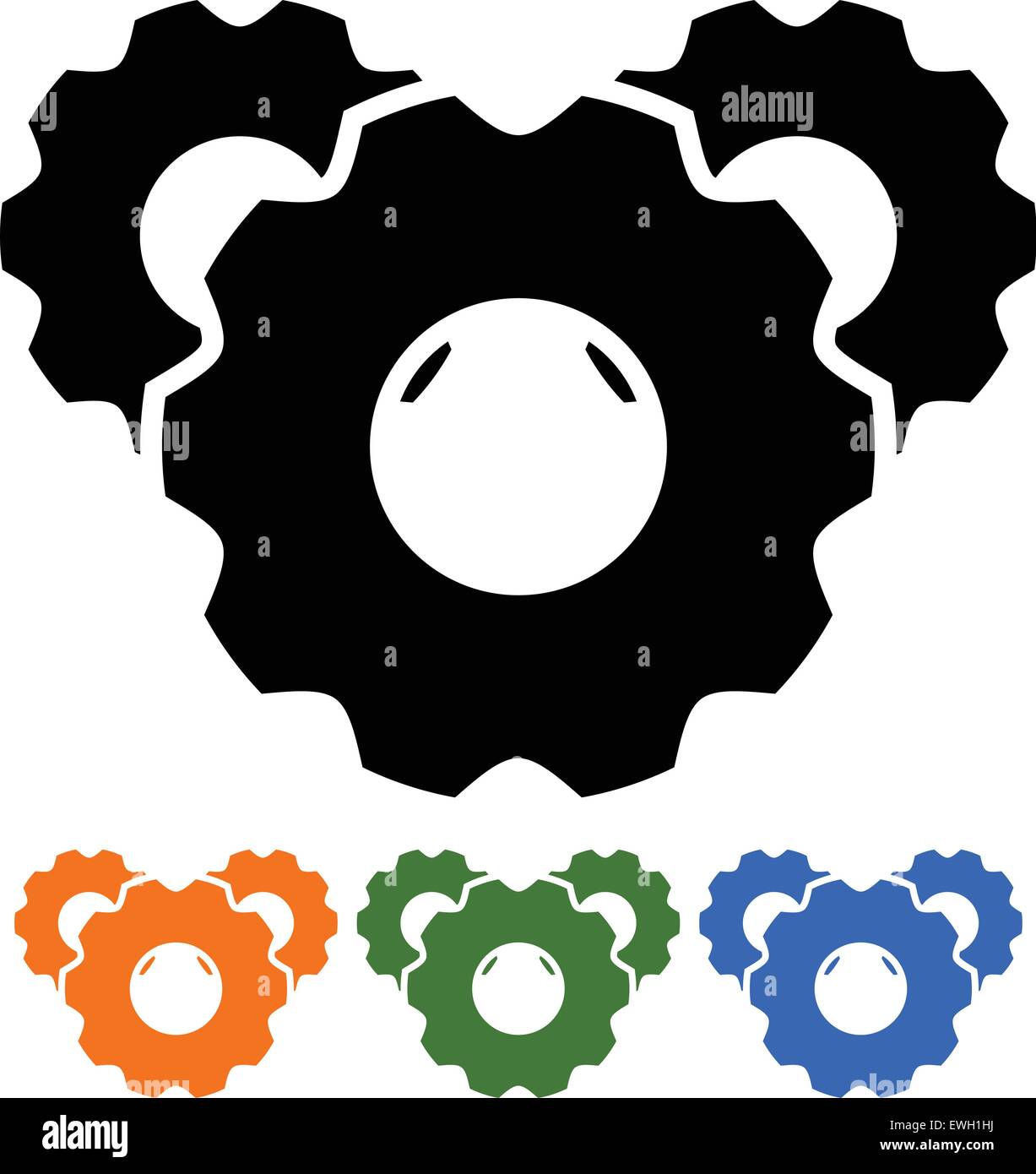 Illustration of cogwheels. Cogwheel icons Stock Vector Image & Art - Alamy