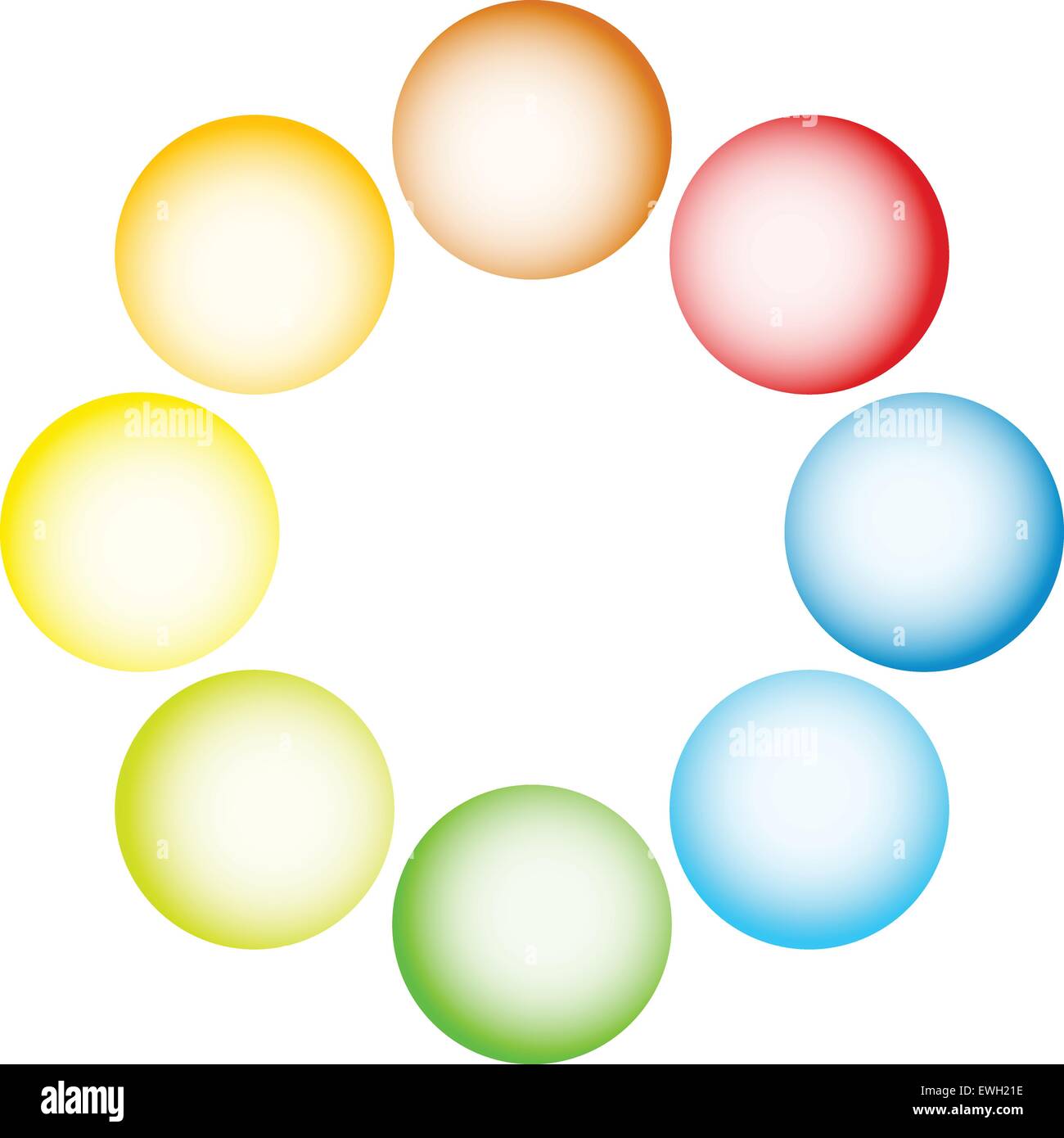 Shaded circles, spheres on white. Vector. eps 10 Stock Vector Image ...