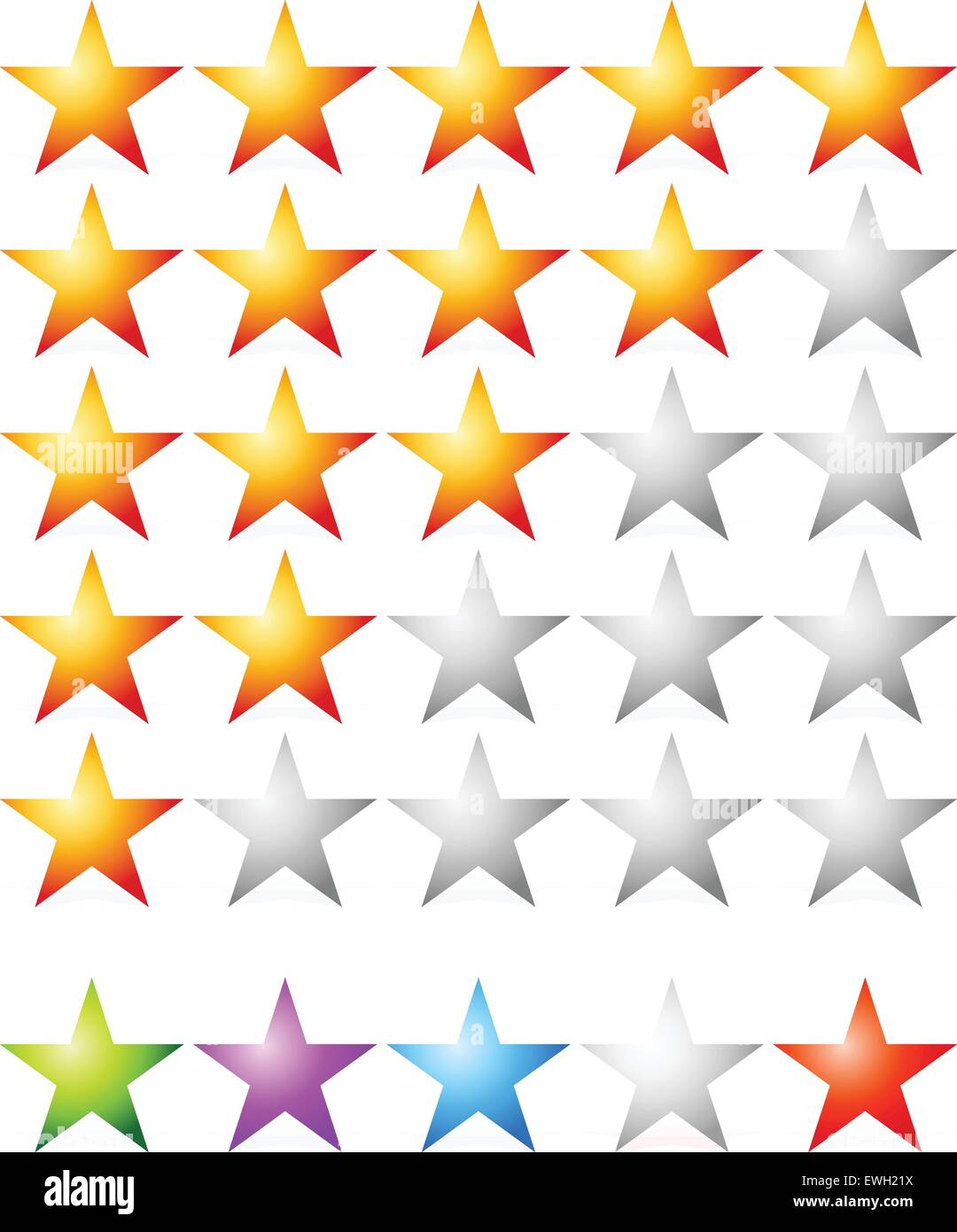 4 5 star rating Stock Vector Images - Alamy