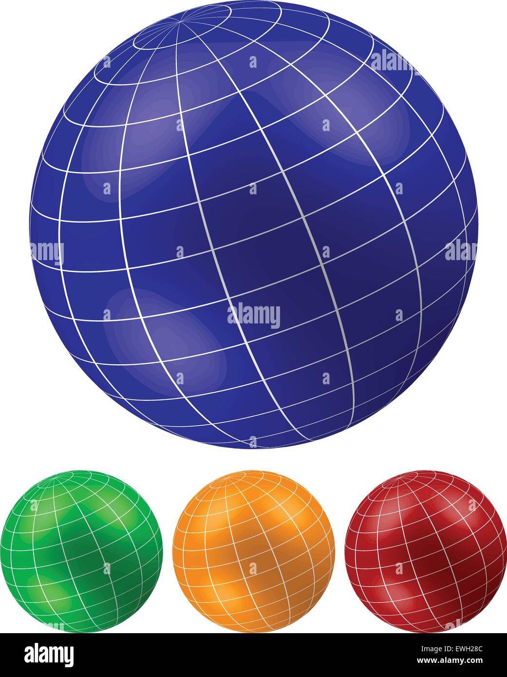Grid, wireframe spheres, globes Stock Vector Image & Art - Alamy