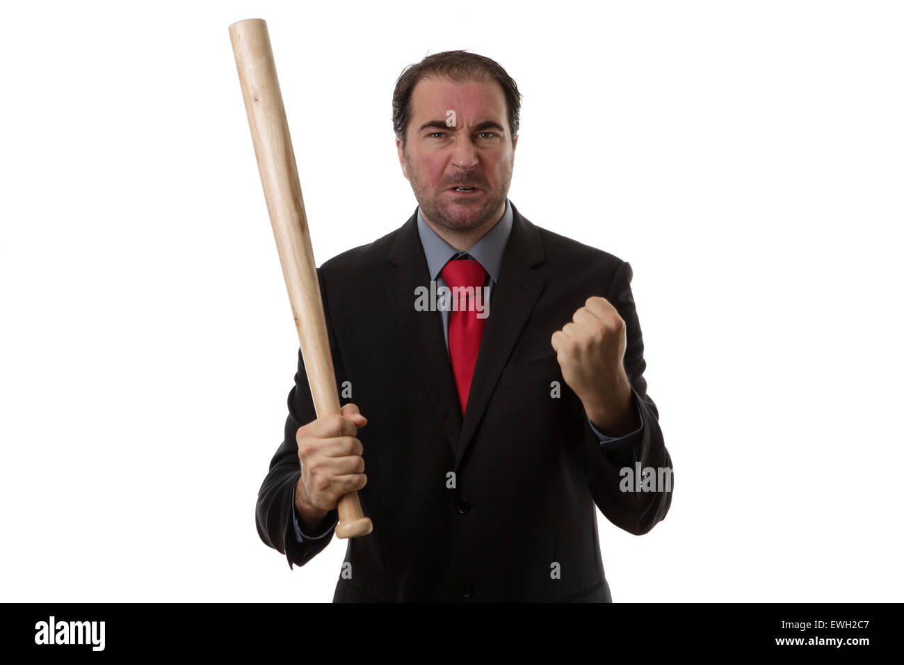 Business man holding baseball bat hi-res stock photography and images ...